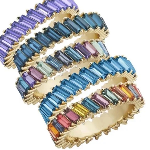DIVAS LiMiTED | Jewelry | Nwt Stunning Cubic Zirconia Inlaid Gold ...